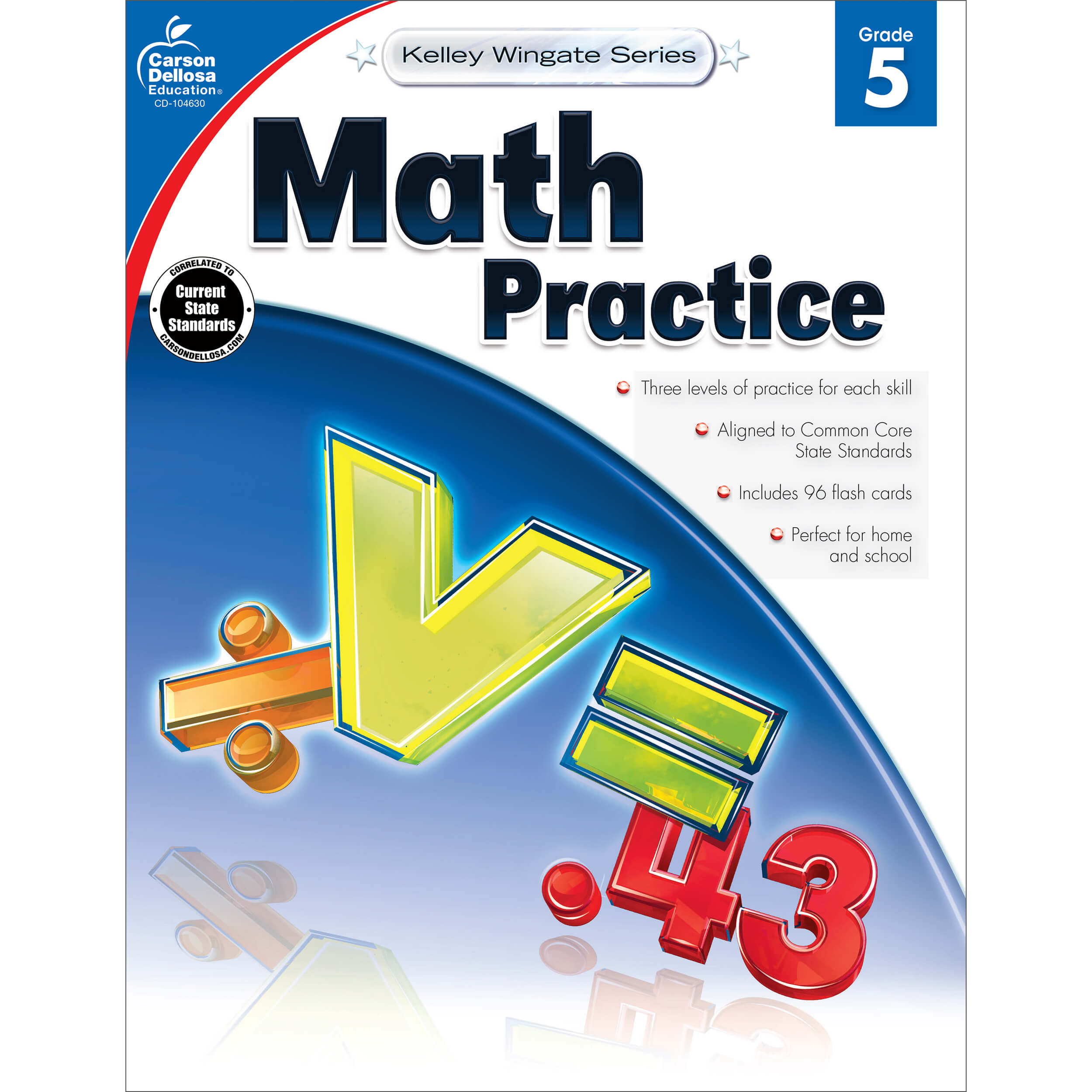 Math Practice Workbook Grade 5 Carson Dellosa Publishing