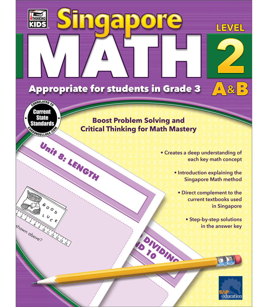 Singapore Math Workbook Grade 3 Carson Dellosa Publishing