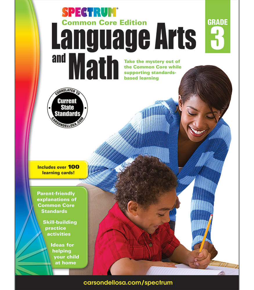Spectrum Language Arts And Math Workbook Grade 3 Carson Dellosa 